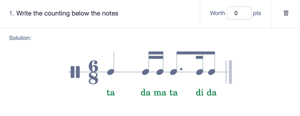 Takadimi for beat counting exercises