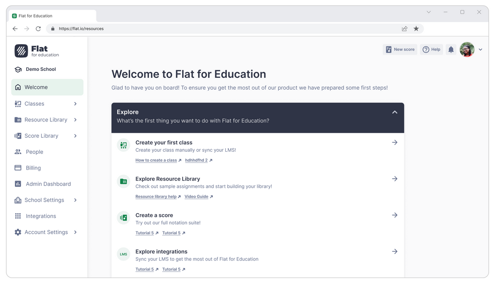 Welcome to the Resource Library on Flat for Education