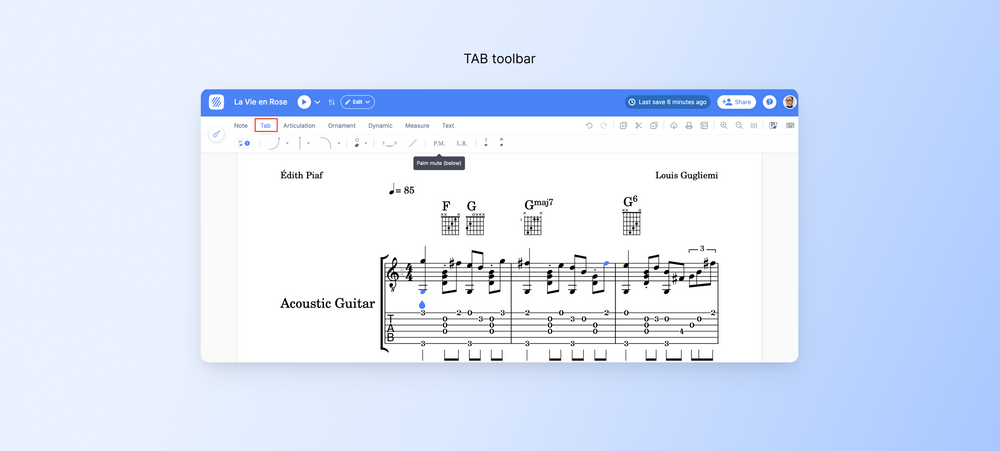 Mastering Tablature Writing with Flat's Intuitive Interface