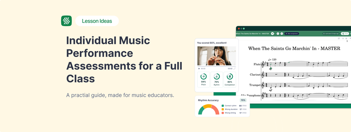 How to run individual music performance assessments for a full class ...