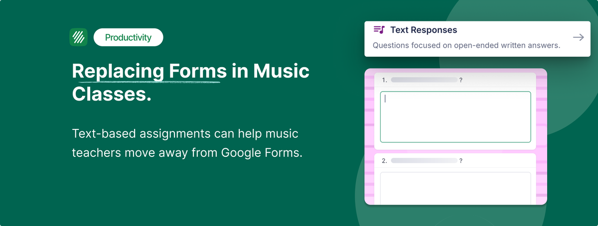 Google Forms Alternative for Music Teachers | Flat for Education