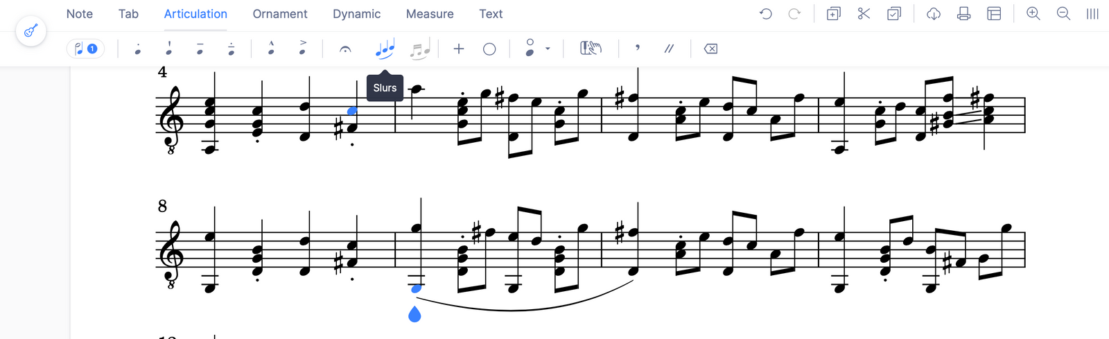 The Role of Slurs in Music Notation