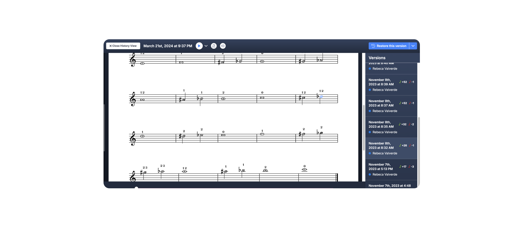 From Paper to Music Notation Online
