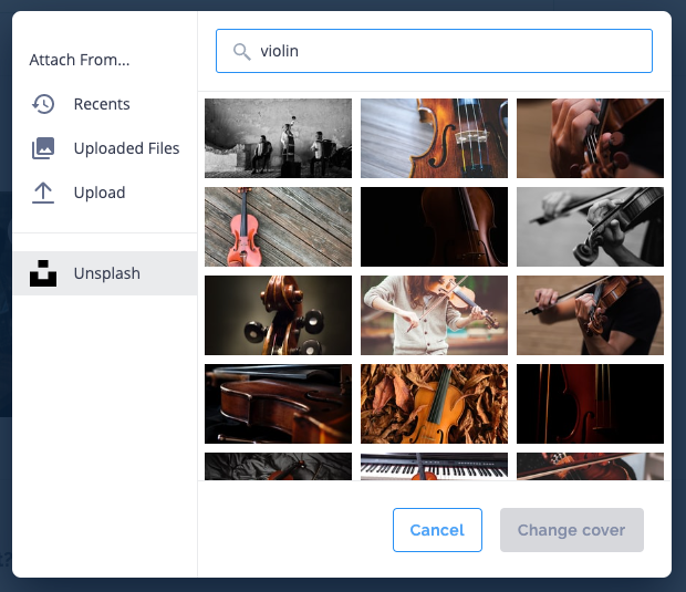 Cover images for your assignments