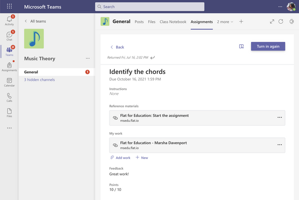 Beta Integration With Microsoft Teams Assignments